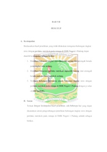 HUBUNGAN TINGKAT STRES DENGAN PERILAKU MEROKOK PADA REMAJA DI SMK NEGERI 1 PADANG - eSkripsi ...